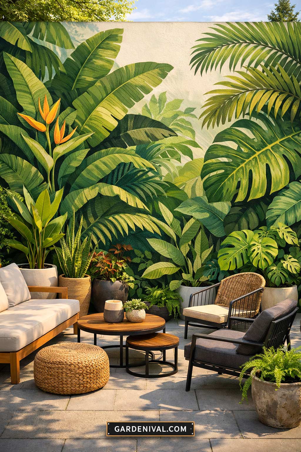 10 Backyard Mural Ideas That Transform Your Outdoor Garden - Gardenival